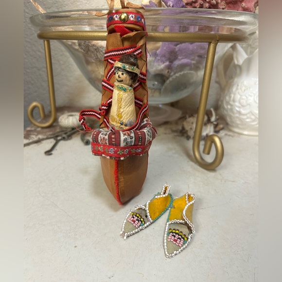 Hand Crafted | Toys | Alaskan Traditional Native Doll And Cradle ...